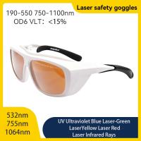 China PROTECTION LASER laser protection Laser protective lenses laser protection safeti glasse LASER PROTECTOR 190-550nm 750-1100nm 532nm 755nm laser protective glasses laser glasses glasses for laser for sale