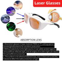 China PROTECTION LASER laser protection Laser protective lenses laser protection safeti glasse LASER PROTECTOR 190-550nm 750-1100nm 532nm 755nm laser protective glasses laser glasses glasses for laser for sale