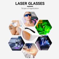 China PROTECTION LASER laser protection Laser protective lenses laser protection safeti glasse LASER PROTECTOR 190-550nm 750-1100nm 532nm 755nm laser protective glasses laser glasses glasses for laser for sale