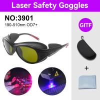 China FOR LASER blue laser glasses LASER SAFETI GLASSES 190-510nm OD7+ laser safeti glasses laser lenses protect laser co2 laser protection glasses laser protection goggles laser lenses protect laser for sale
