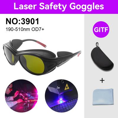 China FOR LASER blue laser glasses LASER SAFETI GLASSES 190-510nm OD7+ laser safeti glasses laser lenses protect laser co2 laser protection glasses laser protection goggles laser lenses protect laser for sale