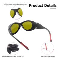 China FOR LASER blue laser glasses LASER SAFETI GLASSES 190-510nm OD7+ laser safeti glasses laser lenses protect laser co2 laser protection glasses laser protection goggles laser lenses protect laser for sale