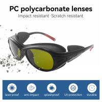 China FOR LASER blue laser glasses LASER SAFETI GLASSES 190-510nm OD7+ laser safeti glasses laser lenses protect laser co2 laser protection glasses laser protection goggles laser lenses protect laser for sale