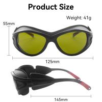 China FOR LASER blue laser glasses LASER SAFETI GLASSES 190-510nm OD7+ laser safeti glasses laser lenses protect laser co2 laser protection glasses laser protection goggles laser lenses protect laser for sale