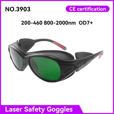 China Laser protective glasses certified Laser safety glasses laser lenses protect laser 200-460nm 800-2000nm OD7+ laser glasses laser glasses laser safeti glasses laser lenses protect laser laser glasses for sale
