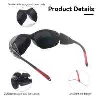 China laser protective glasses LASER LASER laser protector laser protective 532 190-690nm OD7+ laser glasses laser protective glasses laser protection safeti glasse laser saftey glasses eye protection glass for sale
