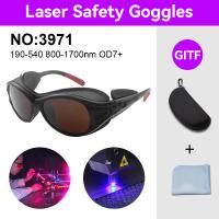 China Laser goggles patch inside Laser glass 190-540nm 800-1700nm OD6 LASER 532 laser protection glasses laser protection co2 laser protection glasses laser protector laser protective 532 co2 laser pointer for sale