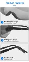 China Spectacles Dust Clear Lens Shield Trendy Dark Spectacles Dust Clear Lens Shield Trendy Dark Ansi Z87 Unisex Impact Resistant Designer Impact Resistant Designer Protective Working Safety Glasses for sale