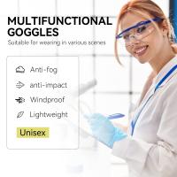 China Working Spectacles Lenses Prescription Goggles CE ANSI Z87.1 Fashion Anti Fog Dust Work Stylish Clear Dark Safety Glasses Impact Resistant UV Protection Lightweight Comfortable Lab Workshop Industrial for sale