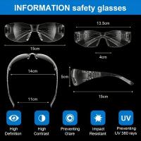 China Safety Clear UV400 Protective Prescription Lab Medical Glass Gafas De Seguridad Industrial Z87 Safety Goggles Fit Over Glasses for sale