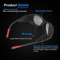 China Rubber Goggles ANSI Z87.1 CE EN166 Industrial Prescription Safety Glasses Protective Eye Wear PC Lens Unisex Custom Wrap Around Working Splash Proof Anti Fog UV400 Protection Lab Chemical Construction for sale