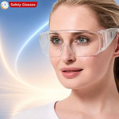 China Tactical Sunglasses Prescription Protective Eye Wear PC Unisex UV400 Custom Square Anti Fog Clear Wrap Invisible Ink Goggles OTG Over Glasses for Cycling Construction Laboratory Workshop Work for sale