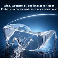 China Tactical Sunglasses Prescription Protective Eye Wear PC Unisex UV400 Custom Square Anti Fog Clear Wrap Invisible Ink Goggles OTG Over Glasses for Cycling Construction Laboratory Workshop Work for sale