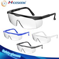China Niceseem Personal Protective Equipment Cheap Safety Glasses Spectacle Eyewear Goggles CE Ansi Z87.1 Anti Fog Anti Scratch UV Protection Impact Resistance Clear Adjustable Lightweight Men Women OEM ODM for sale