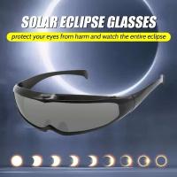 China Eclipse Sunglasses Certified Ultra-light Solar Compact Size Comfortable Durable Plastic Eclipse Glasses For Direct Sun Viewing UV Protection Eye Protection Safety Adults Kids Outdoor Wholesale OEM ODM for sale