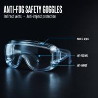China Manufacturers Direct Anti Fog Personal Protective Anti Impact Eye Protection Safety Goggles Glasses, ANSI Z87.1 CE Certified Scratch Resistant Anti UV Dustproof Windproof Durable Eyewear for Men Women for sale