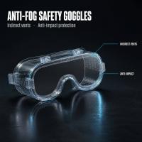 China Manufacturers Direct Anti Fog Personal Protective Anti Impact Eye Protection Safety Goggles Glasses, ANSI Z87.1 CE Certified Scratch Resistant Anti UV Dustproof Windproof Durable Eyewear for Men Women for sale