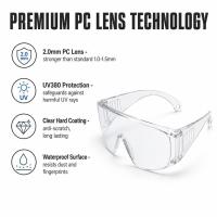 China Industrial Protection Lenses Prescription Goggles CE ANSI Z87.1 Fashion Anti Fog Dust Working Stylish Clear Safety Glasses UV Protection Anti Scratch Anti Impact Indirect Vents Wrap Around Lightweight for sale