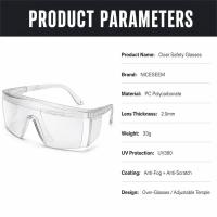 China Industrial Protection Lenses Prescription Goggles CE ANSI Z87.1 Fashion Anti Fog Dust Working Stylish Clear Safety Glasses UV Protection Anti Scratch Anti Impact Indirect Vents Wrap Around Lightweight for sale