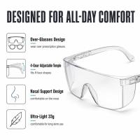 China Industrial Protection Lenses Prescription Goggles CE ANSI Z87.1 Fashion Anti Fog Dust Working Stylish Clear Safety Glasses UV Protection Anti Scratch Anti Impact Indirect Vents Wrap Around Lightweight for sale