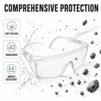 China Industrial Protection Lenses Prescription Goggles CE ANSI Z87.1 Fashion Anti Fog Dust Working Stylish Clear Safety Glasses UV Protection Anti Scratch Anti Impact Indirect Vents Wrap Around Lightweight for sale