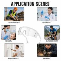 China Industrial Protection Lenses Prescription Goggles CE ANSI Z87.1 Fashion Anti Fog Dust Working Stylish Clear Safety Glasses UV Protection Anti Scratch Anti Impact Indirect Vents Wrap Around Lightweight for sale