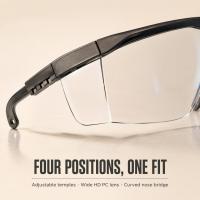 China Working Spectacles Lenses Prescription Goggles CE Ansi Z87.1 Fashion Anti Fog Dust Work Stylish Clear Dark Safety Glasses Wholesale Custom Logo Anti Scratch Impact Resistant Over Glasses Men Women OEM for sale