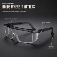 China Working Spectacles Lenses Prescription Goggles CE Ansi Z87.1 Fashion Anti Fog Dust Work Stylish Clear Dark Safety Glasses Wholesale Custom Logo Anti Scratch Impact Resistant Over Glasses Men Women OEM for sale