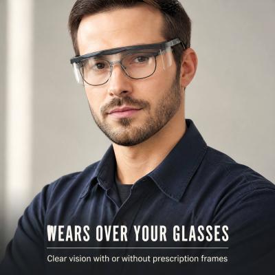 China Working Spectacles Lenses Prescription Goggles CE Ansi Z87.1 Fashion Anti Fog Dust Work Stylish Clear Dark Safety Glasses Wholesale Custom Logo Anti Scratch Impact Resistant Over Glasses Men Women OEM for sale