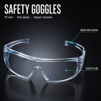 China Safety Goggles Anti Fog Windproof Dustproof Eyewear Clear Protective Glasses for Laboratory Construction Personal Care Woodwork Anti Scratch UV Protection Prescription Glasses Adjustable for Men Women for sale