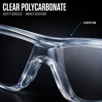 China Safety Goggles Anti Fog Windproof Dustproof Eyewear Clear Protective Glasses for Laboratory Construction Personal Care Woodwork Anti Scratch UV Protection Prescription Glasses Adjustable for Men Women for sale
