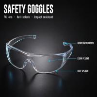 China Safety Goggles Anti Fog Windproof Dustproof Eyewear Clear Protective Glasses for Laboratory Construction Personal Care Woodwork Anti Scratch UV Protection Prescription Glasses Adjustable for Men Women for sale