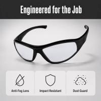 China Custom Dust Clear Dark Lens Goggles Shield Fashion Ansi Z87 Unisex Impact Resistant Sunglasses Working Anti Fog Safety Glasses for Men Women Outdoor Cycling Industrial Protective Eyewear Wholesale OEM for sale