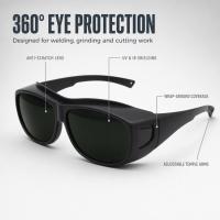 China Safety Wrap-Around Welding Lens Shade 5 6-12 Anti-Scratch UV Laser Protective Welding Glasses Compact Cutting Grinding Goggles, Impact-Resistant Adjustable Industrial Work Lightweight Anti-Fog Coating for sale