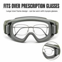 China Tactical Glasses clear Goggles Tactical Men Tactical Sunglasses Glasses Ocular Glasses Anti Fog Impact Resistant UV400 protect Airsoft Paintball Cycling Outdoor Sports Lens Wholesale OEM ODM for sale