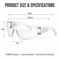 China High Quality Eye protection Safety Glasses Anti-fog and Anti-scratch Lens Optical Safety Protective Glasses UV Protection Impact Resistant Clear Lightweight Comfortable Eyewear Men Women Wholesale OEM for sale
