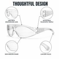 China High Quality Eye protection Safety Glasses Anti-fog and Anti-scratch Lens Optical Safety Protective Glasses UV Protection Impact Resistant Clear Lightweight Comfortable Eyewear Men Women Wholesale OEM for sale