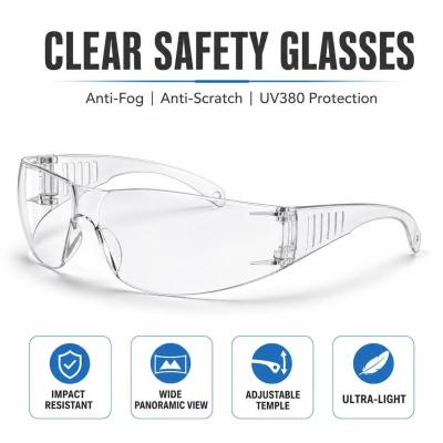 China High Quality Eye protection Safety Glasses Anti-fog and Anti-scratch Lens Optical Safety Protective Glasses UV Protection Impact Resistant Clear Lightweight Comfortable Eyewear Men Women Wholesale OEM for sale
