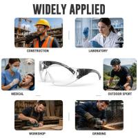 China High Quality Eye protection Safety Glasses Anti-fog and Anti-scratch Lens Optical Safety Protective Glasses UV Protection Impact Resistant Clear Lightweight Comfortable Eyewear Men Women Wholesale OEM for sale