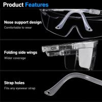 China CE EN166 Ansi Z87.1 Goggles Protective Funny Working Anti Fog Sport Construction Side Shields Stylish Safety Glasses for sale