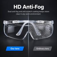 China CE EN166 Ansi Z87.1 Goggles Protective Funny Working Anti Fog Sport Construction Side Shields Stylish Safety Glasses for sale