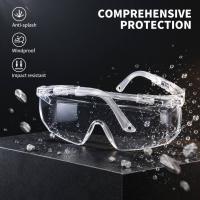 China CE EN166 Ansi Z87.1 Goggles Protective Funny Working Anti Fog Sport Construction Side Shields Stylish Safety Glasses for sale