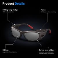 China Tactical Sun Glasses Prescription Protective Eye Wear PC Rubber Unisex UV400 Anti Fog Stylish Dark Clear Industrial Goggles Anti Scratch Impact Resistant Lightweight for Men Women Cycling Fishing Work for sale