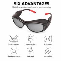 China Tactical Sun Glasses Prescription Protective Eye Wear PC Rubber Unisex UV400 Anti Fog Stylish Dark Clear Industrial Goggles Anti Scratch Impact Resistant Lightweight for Men Women Cycling Fishing Work for sale