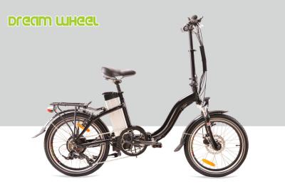 China Black 10.4Ah 36V Electric Folding Bike , 20