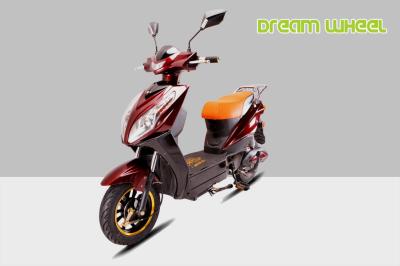 China 2 Wheeled Electric Bike Scooter With Seat 120km 60V 500W Dark Red for sale