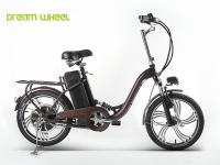 China 36V 250W Electric Folding City Bike Steel Suspension Frame for sale