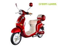 China 48V 500W Pedal Assisted Electric Scooter , Vespa Style E Moped With Pedals for sale