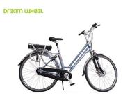 China Double Tube Frame 700C Electric Urban Bike , Easy Motion City Electric Bike With Full Chaincase for sale