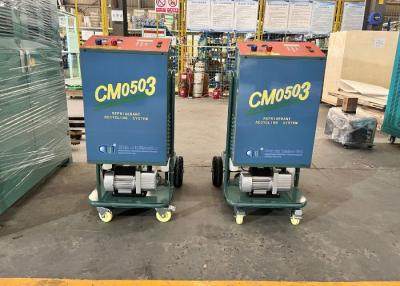China Trolley Type Refrigerant Recovery Recycling Machine Oil Free with 2L/s Vacuum Pump for sale